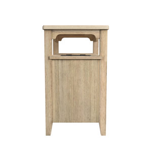 Lark Manor™ Duskin Solid Wood And Veneers Charging Chairside Cabinet | Wayfair